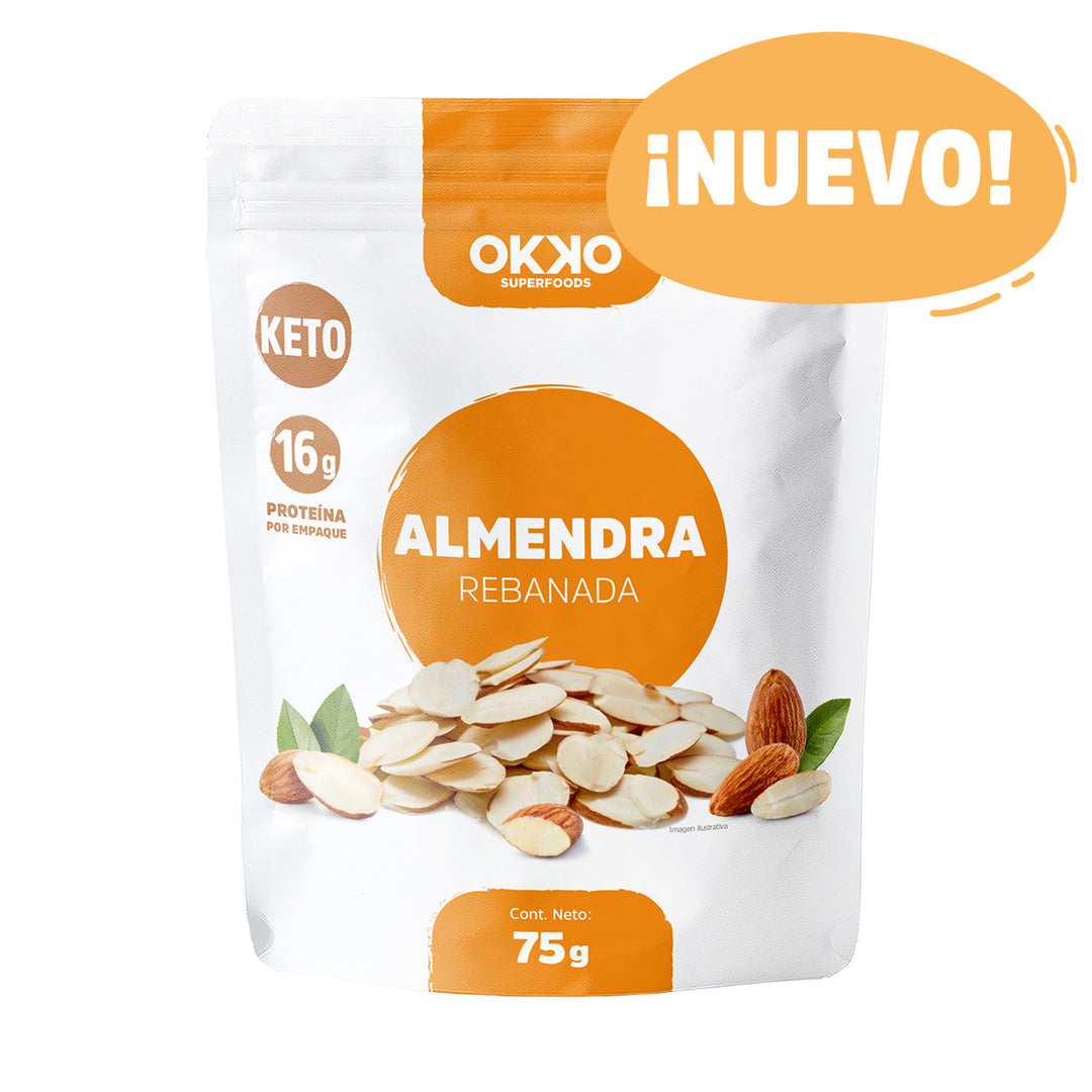 Almendra Rebanada (75g) – OKKOSUPERFOODS