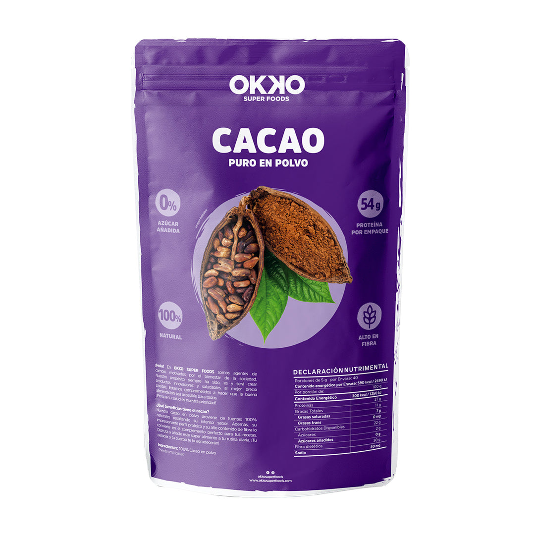 Cacao Puro en Polvo (200gr)| Okko Super Foods Tienda en Linea ...