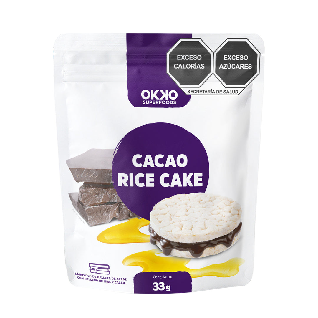 Cocoa Rice Cakes (33g) | Okko Super Foods Tienda en Linea – OKKOSUPERFOODS