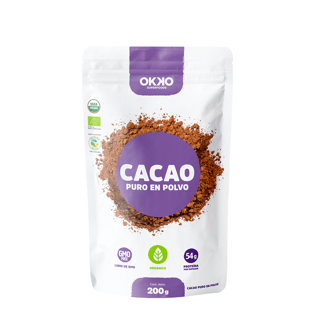 Cacao Puro en Polvo (200gr)| Okko Super Foods Tienda en Linea ...