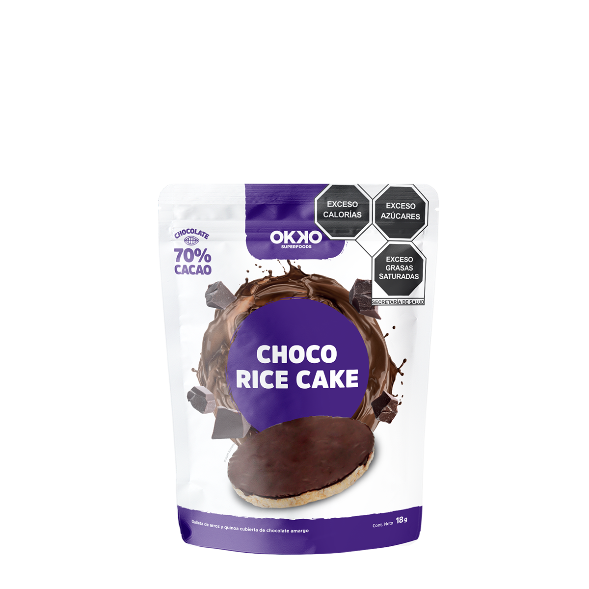 Choco Rice Cake (18 g) – OKKOSUPERFOODS