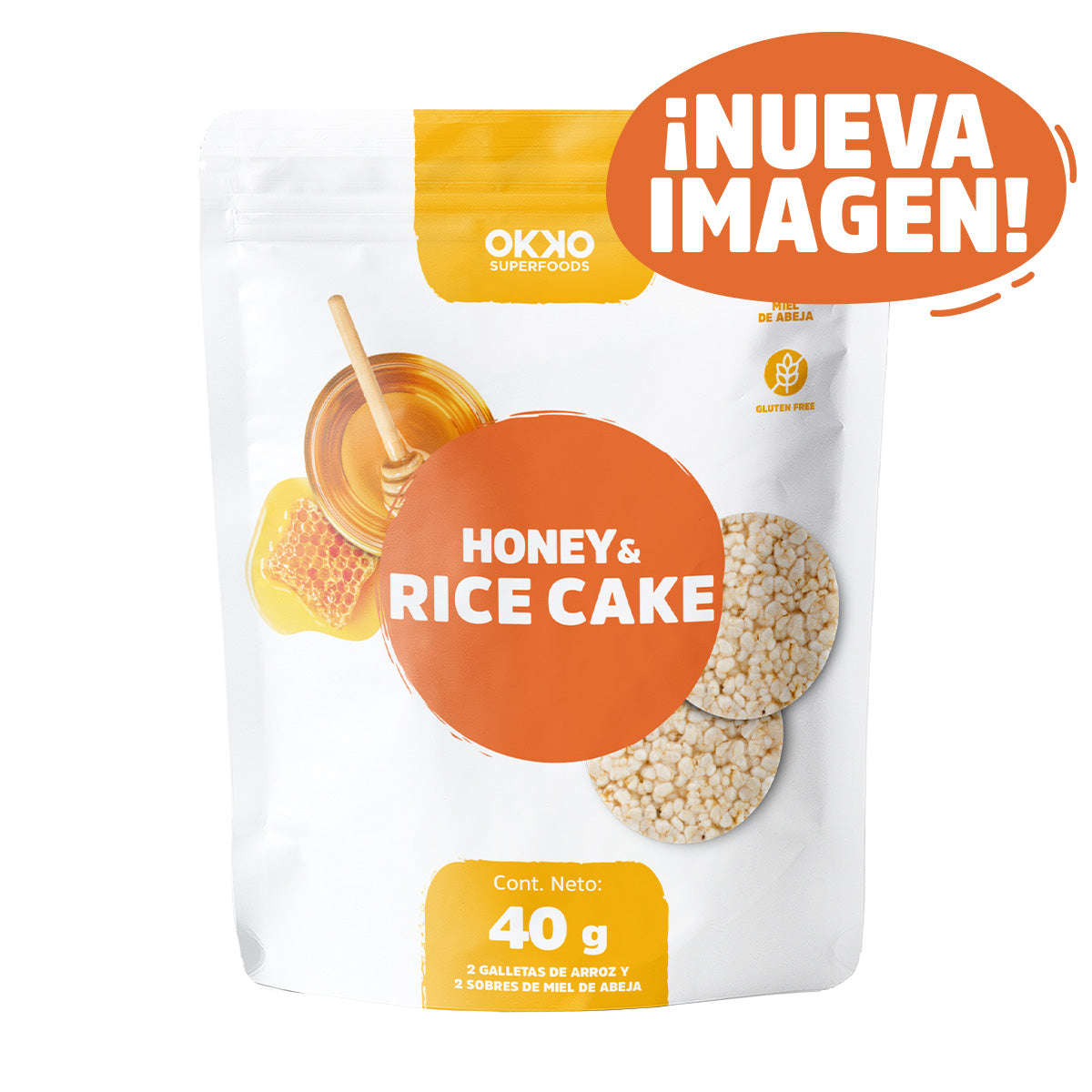 Honey Rice Cakes 32g | Okko Super Foods Tienda en Linea – OKKOSUPERFOODS