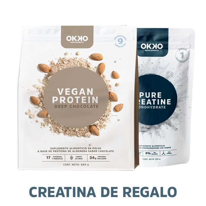 Proteína Vegana Deep Chocolate (680 g) + Creatina Monohidratada (150 g ...