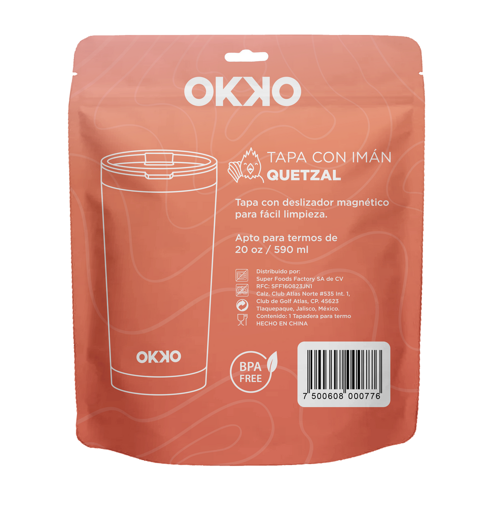 Tapa con Imán Quetzal – OKKOSUPERFOODS