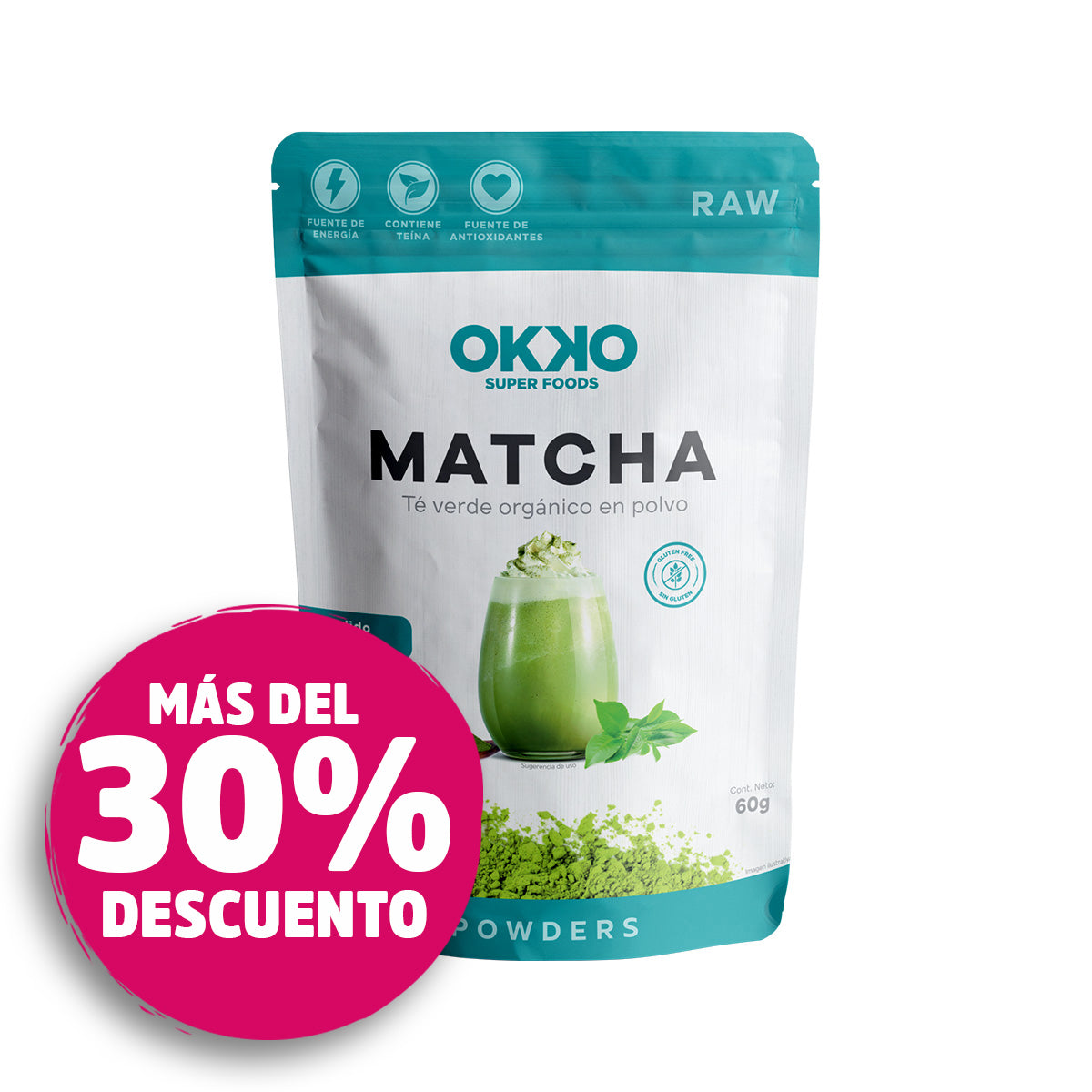 Matcha Orgánico (60g)| Okko Super Foods Tienda en Linea – OKKOSUPERFOODS