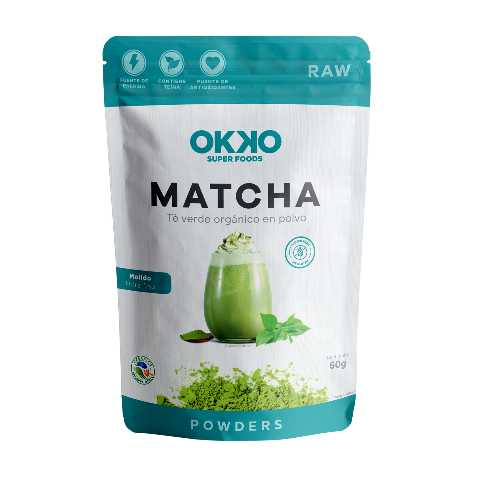 Matcha Orgánico (60g)| Okko Super Foods Tienda en Linea – OKKOSUPERFOODS