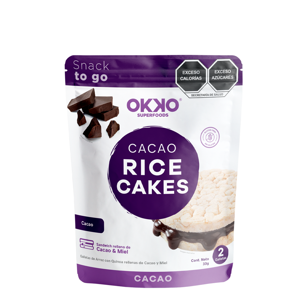 Cocoa Rice Cakes (33g) | Okko Super Foods Tienda en Linea – OKKOSUPERFOODS